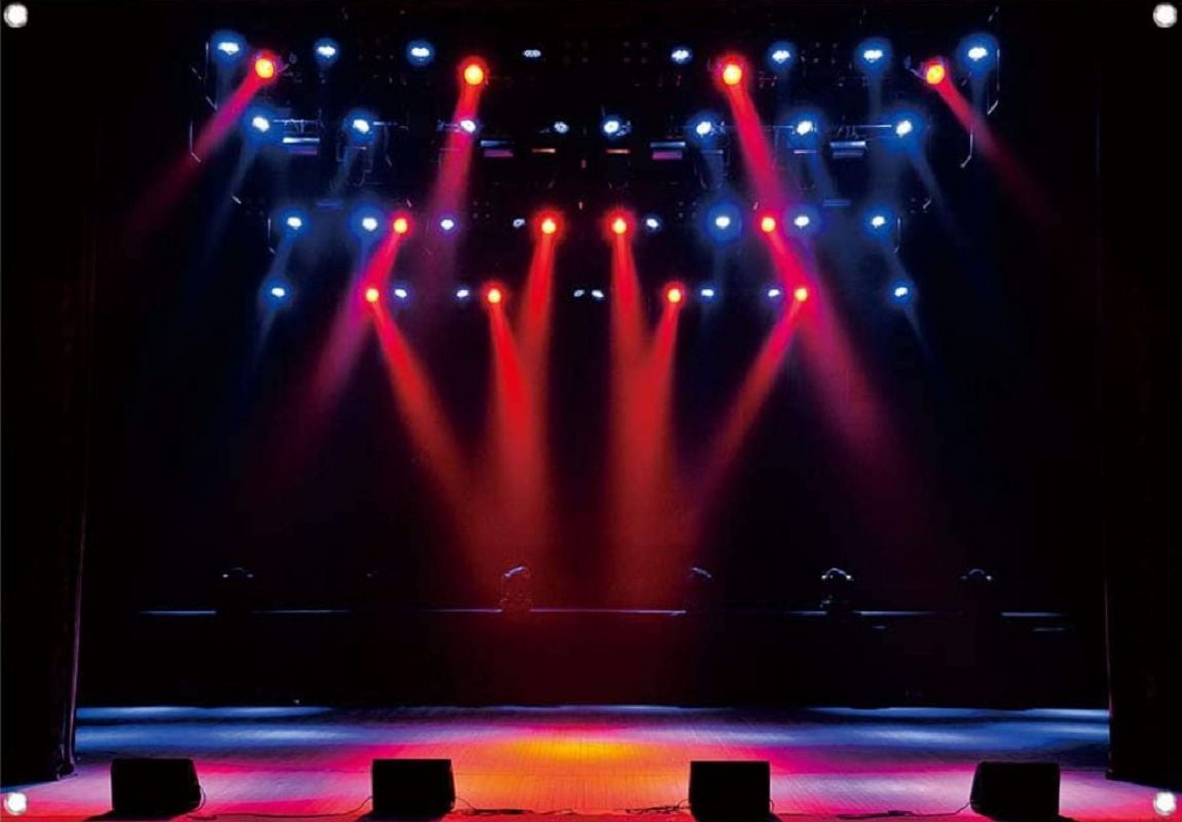 Luxury Stage Spotlight Concert Live Background Custom Birthday Backdrop ...