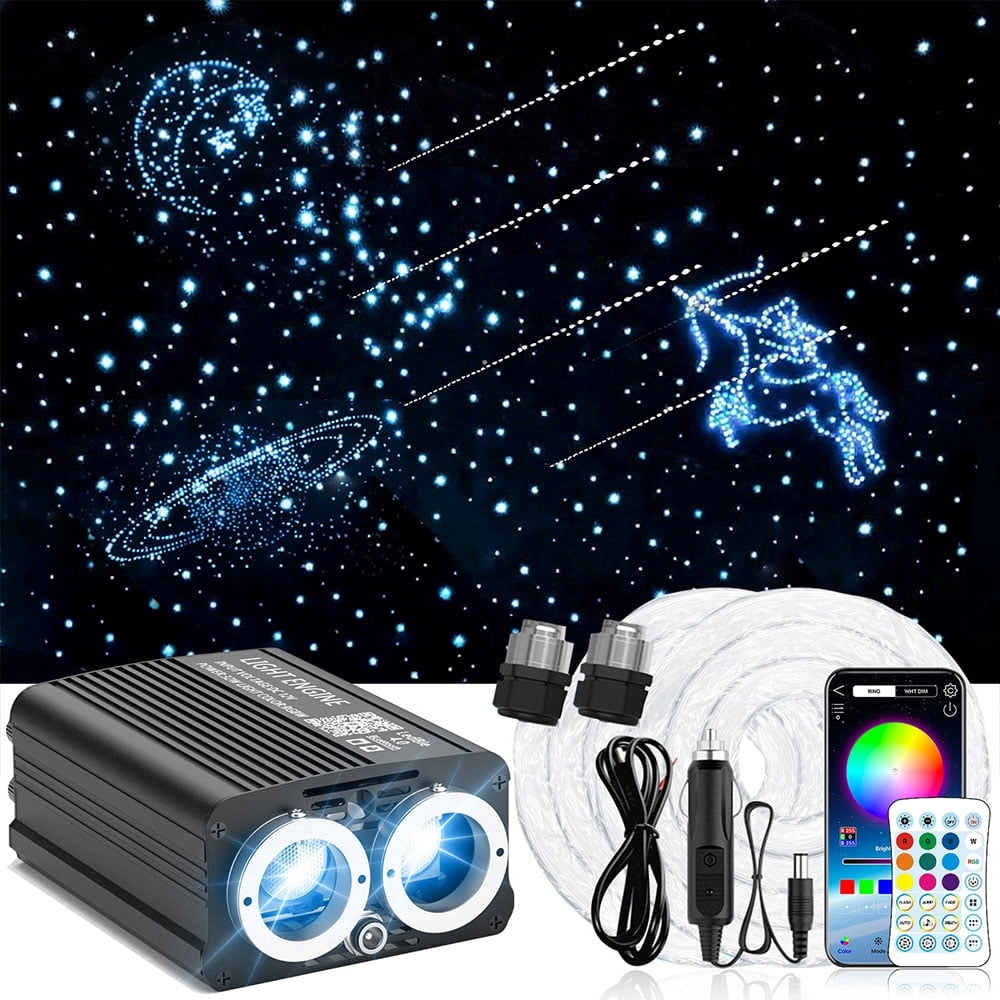 Luxury Starlight Headliner Kit 1000 Piece 32W Twinkle & Meteor Dual ...