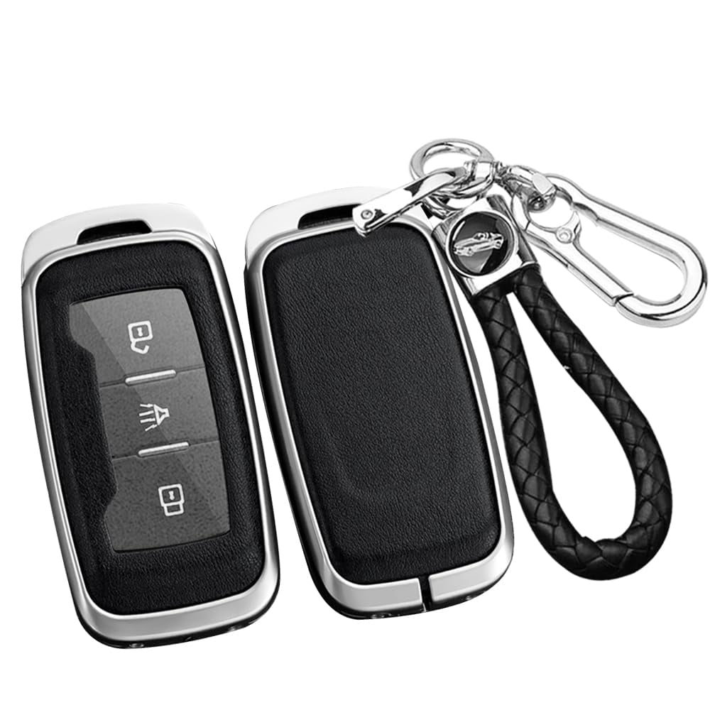 Luxury Synthetic Leather and Zinc Alloy 3-Button Smart Key Fob ...
