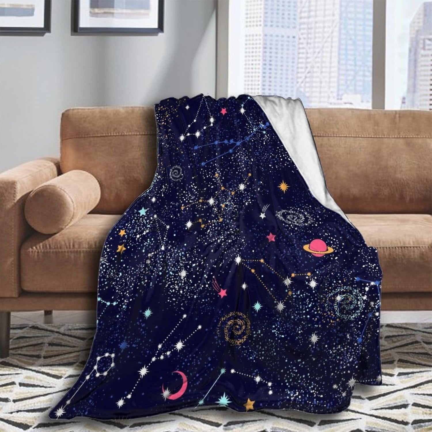 Luxury Throw Blanket All Season Throw Blanket Fashion Space Galaxy ...