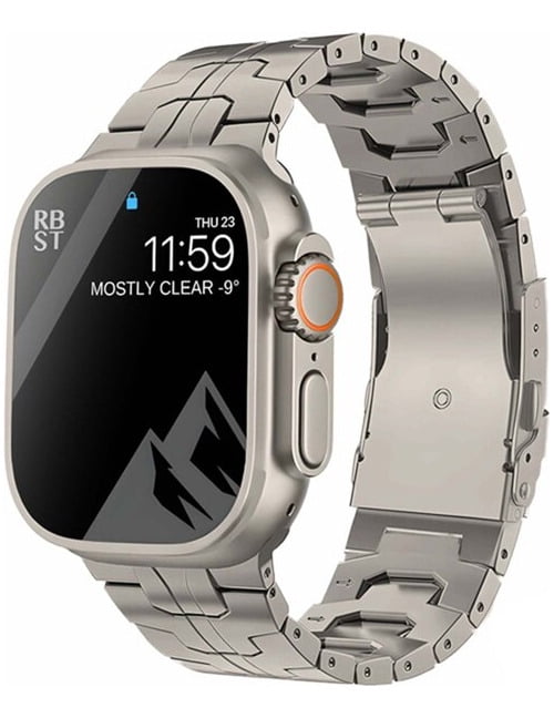 Luxury Titanium Strap for Apple Watch Series 8, Series 7, Series 6 ...