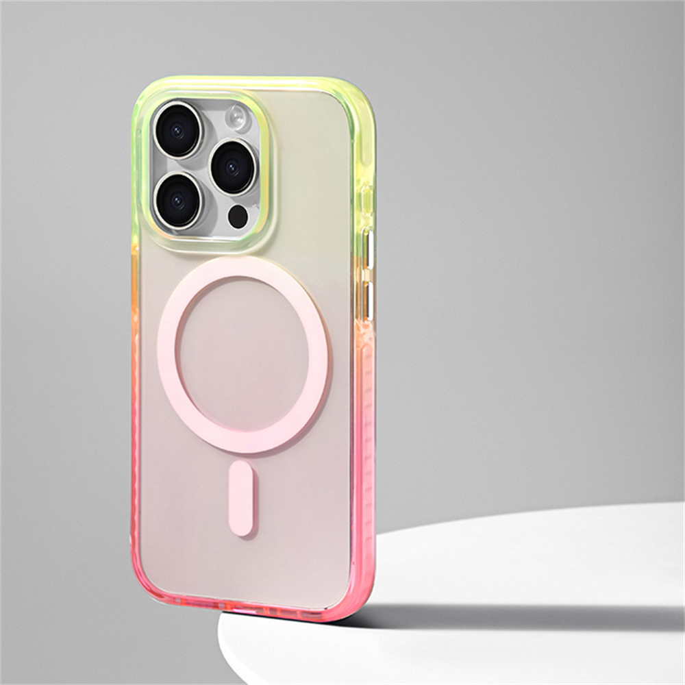Luxury Transparent Bumper Snti-slip For Magsafe Case For iPhone 16 15 ...