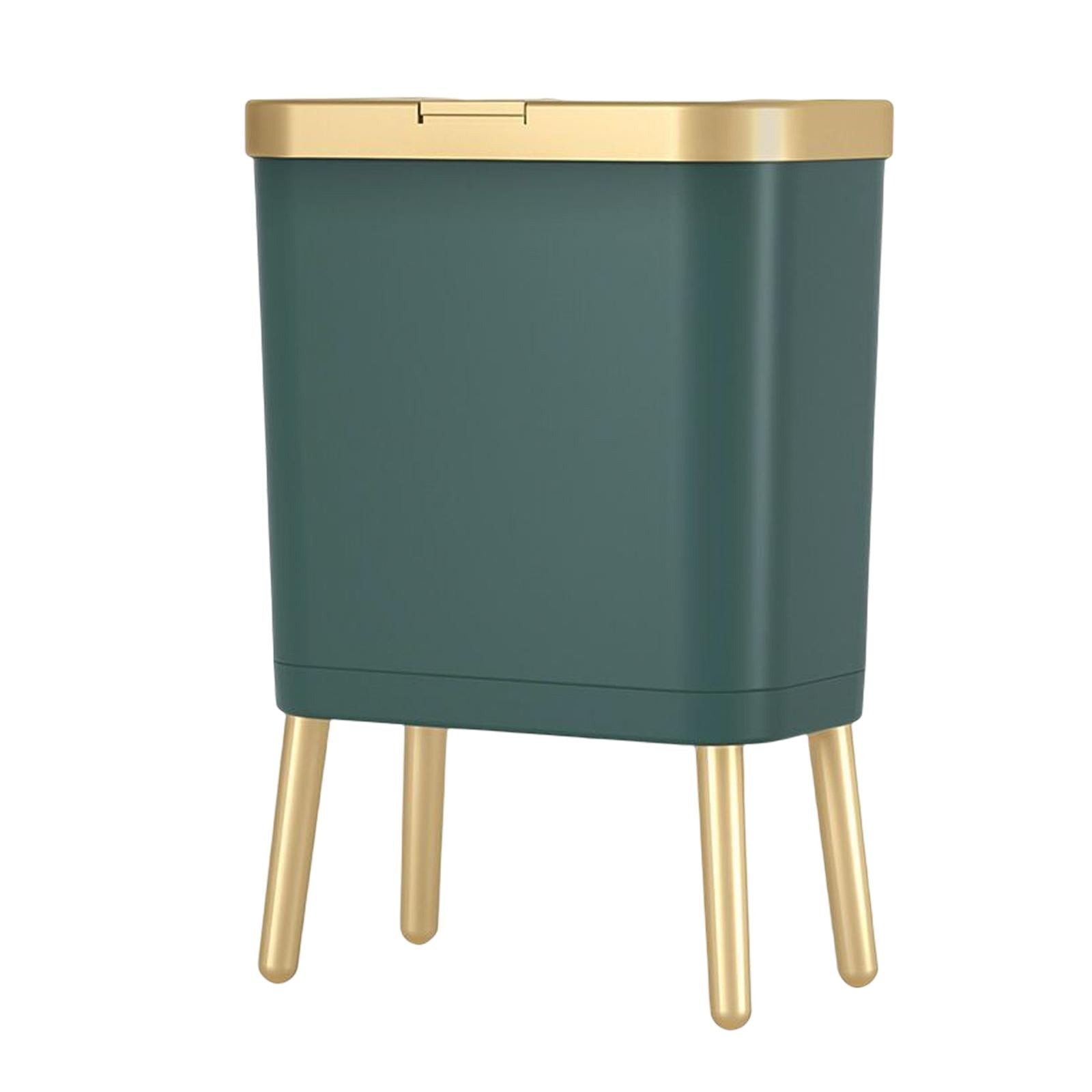 Luxury Trash Can Garbage Can With Lid Rubbish Bin Garbage Basket 15L ...