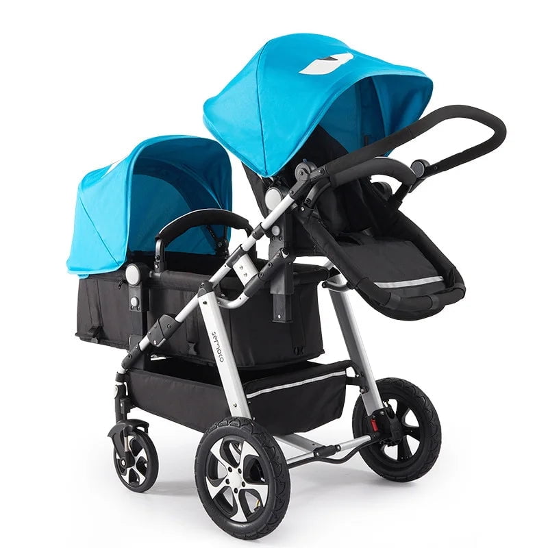 Luxury Twin Baby Stroller,High Landscape Pram,Folding Carriage,twins ...