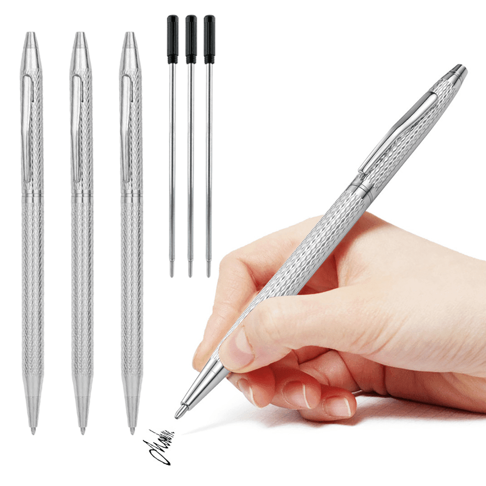 Luxury Twist Action Ballpoint Pens, Sleek Metal Design for Wedding ...