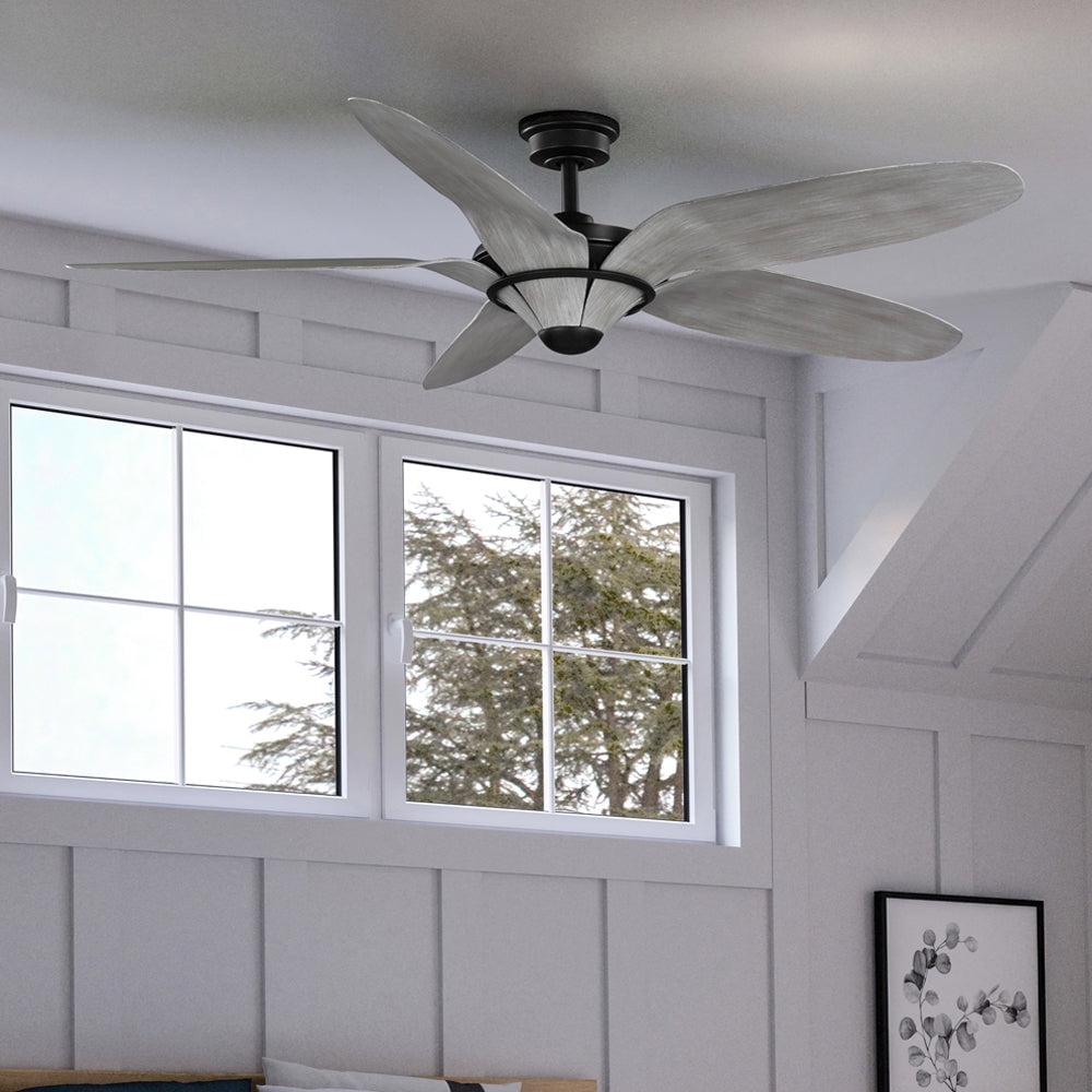 Luxury Urban Loft Ceiling Fan, 14.25H x 60W, with Industial Style ...