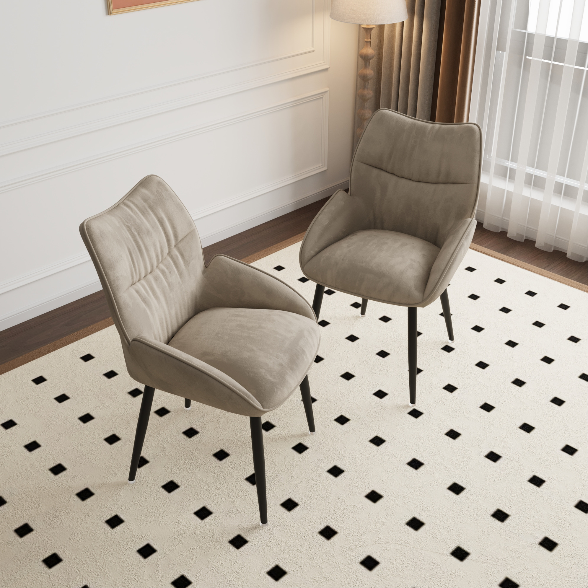 Luxury Velvet Dining Chair Duet - Home And Restaurant Design. Materials ...