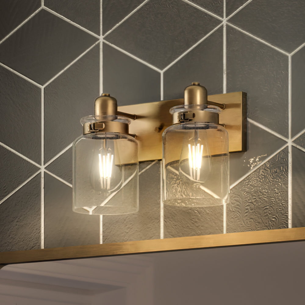 Luxury Vintage Bath Light, 8.625H x 13.25W, with Farmhouse Style, Olde ...