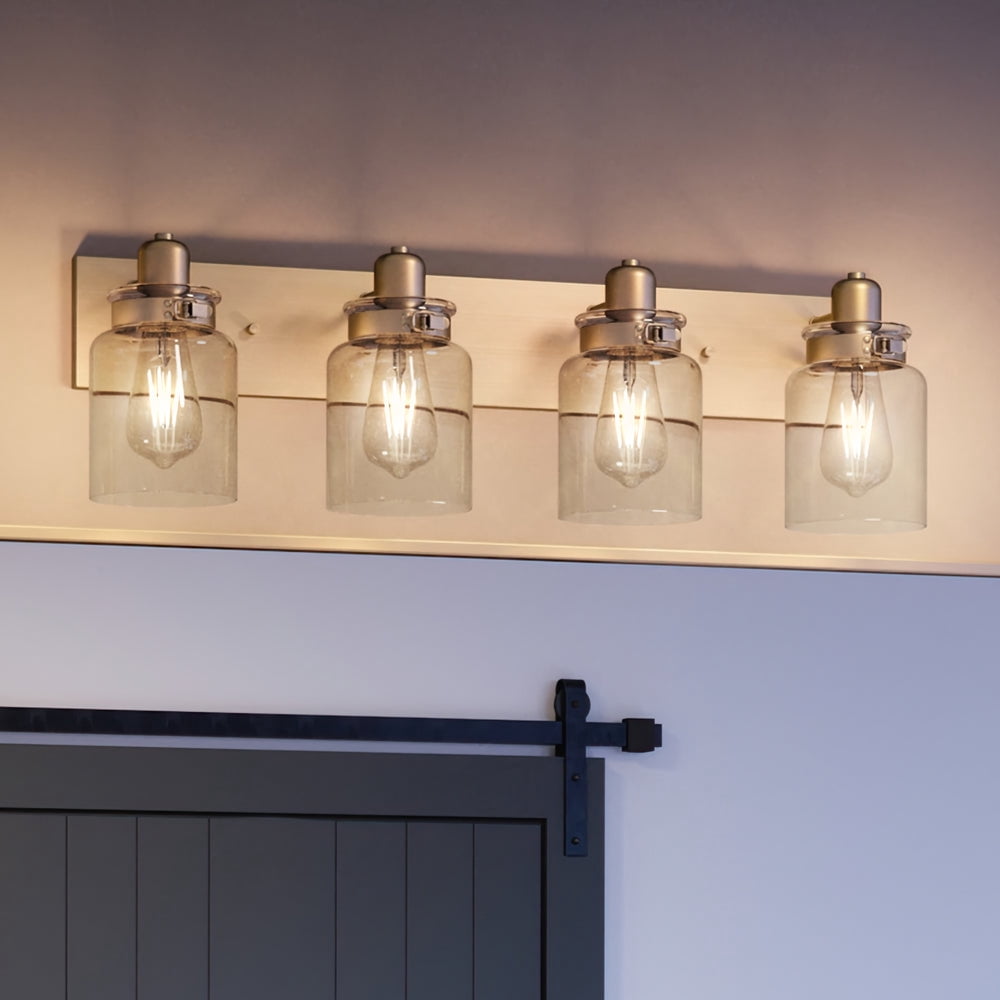 Luxury Vintage Bath Light, 8.625H x 30.25W, with Farmhouse Style, Olde ...