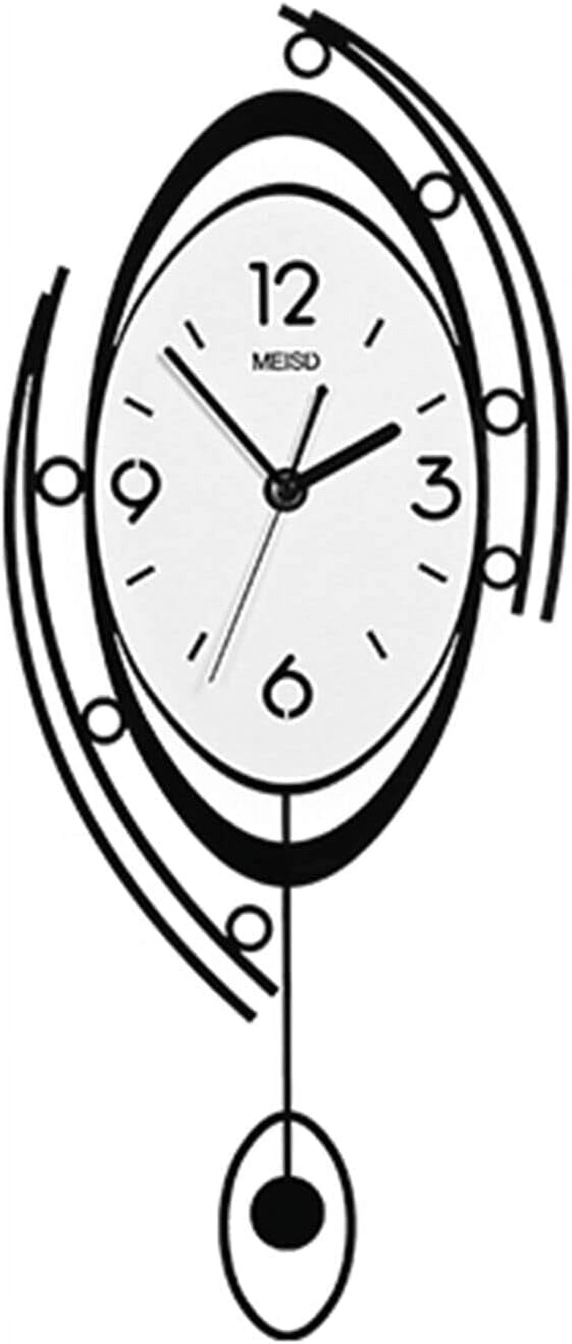 Luxury Wall Clock Large 3D 12-Hour Display Wall Clock Modern Nordic ...