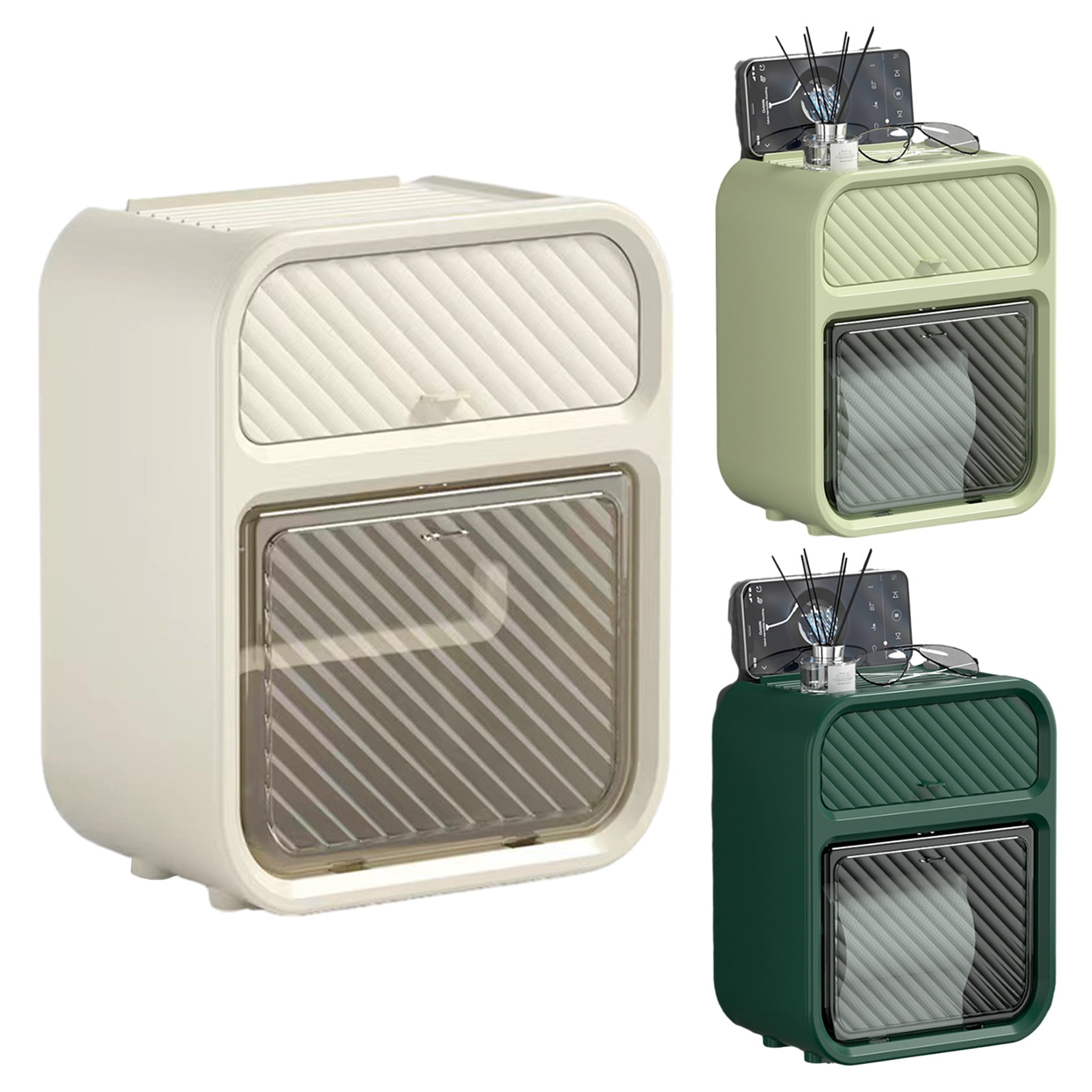 Luxury Wall Mounted Double Layer Tissue Box - Waterproof, No-Punch ...