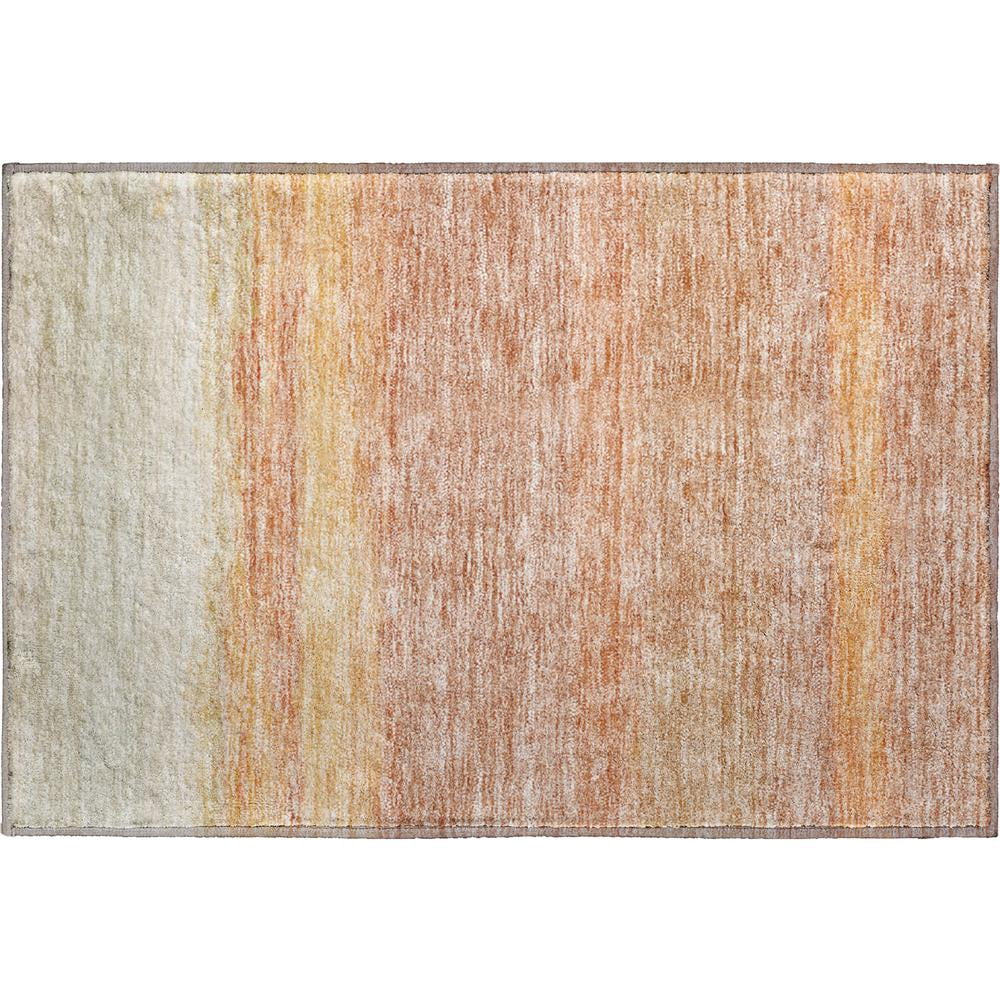 Luxury Washable Trevi TV2 Salmon 1'8" x 2'6" Rug - Walmart.com