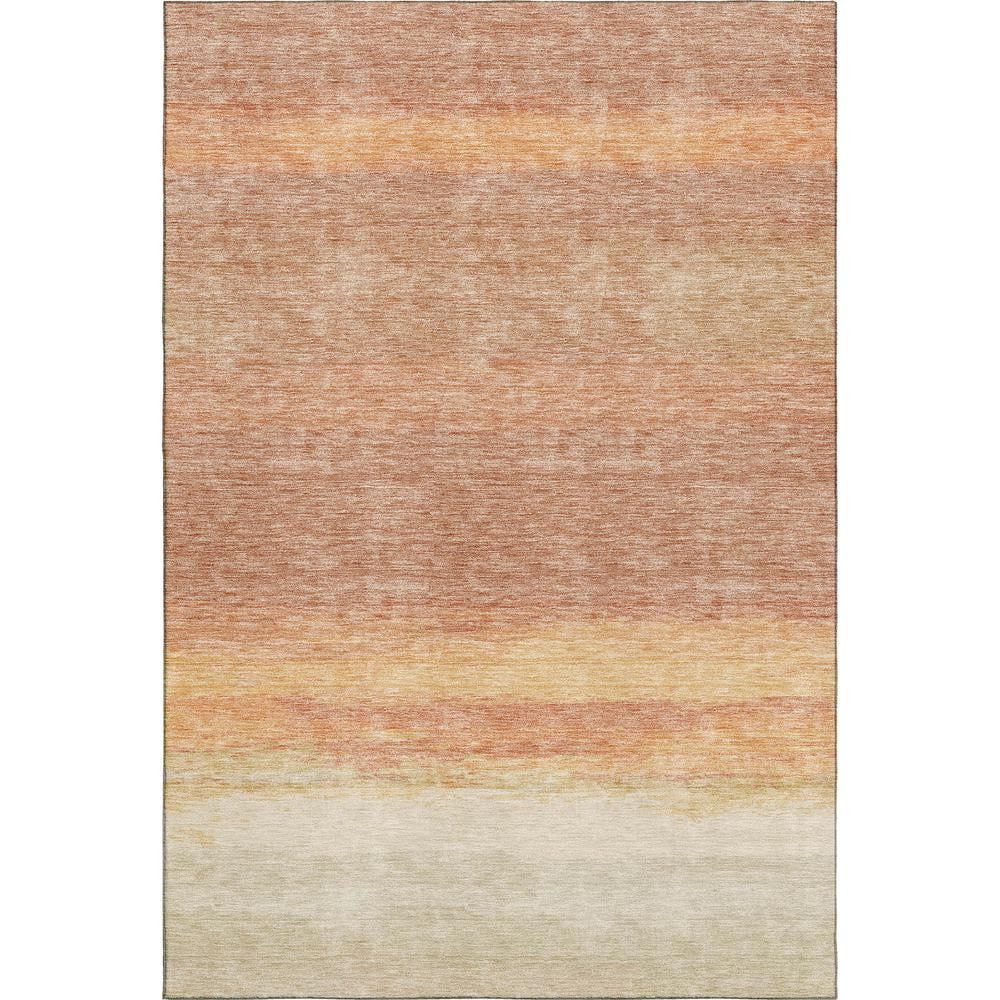 Luxury Washable Trevi TV2 Salmon 8' x 10' Rug - Walmart.com