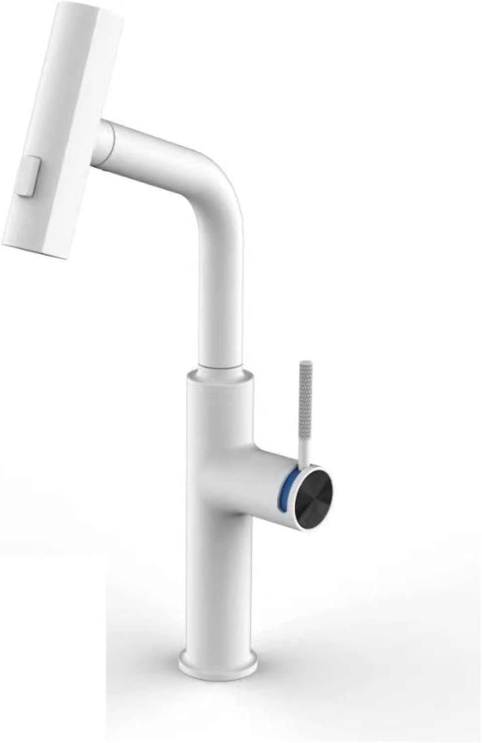 Luxury White Kitchen Faucet with Pull-Out Design Waterfall Water Outlet ...