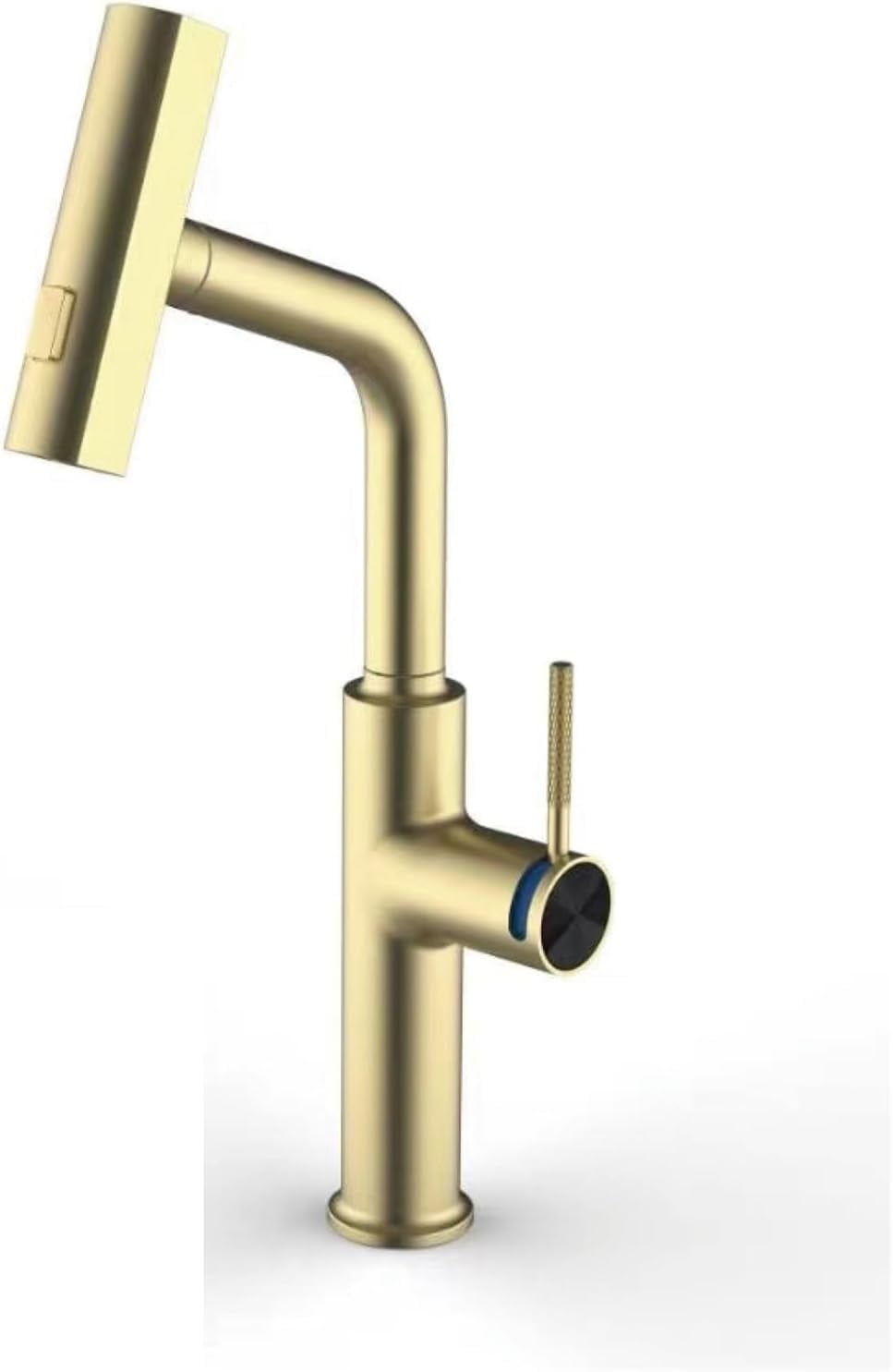 Luxury White Kitchen Faucet with Pull-Out Design Waterfall Water Outlet ...