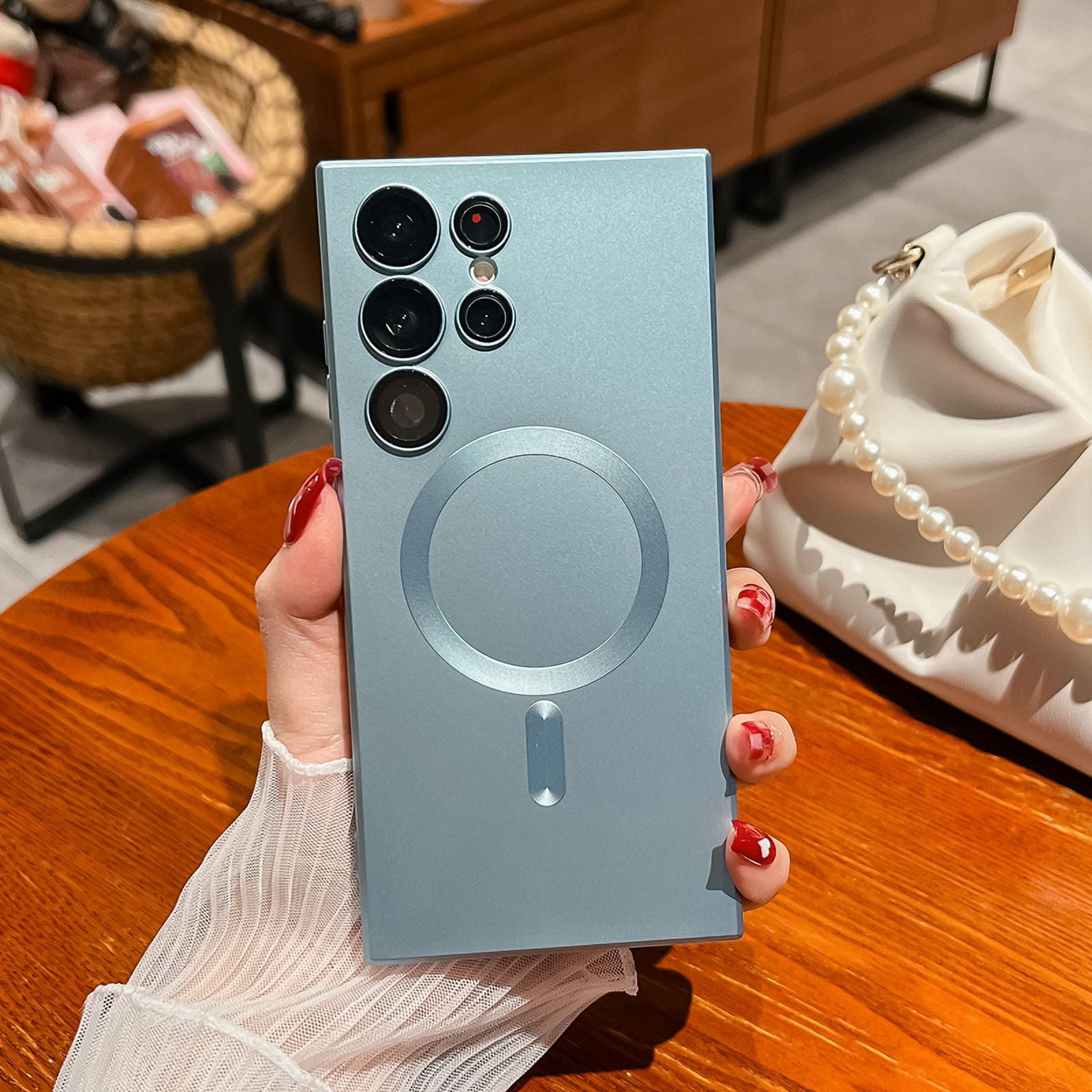 Luxury Wireless Charging Magsafe Case For Samsung Galaxy S24 S23 S22 S21 S20 Ultra FE Plus Note ...