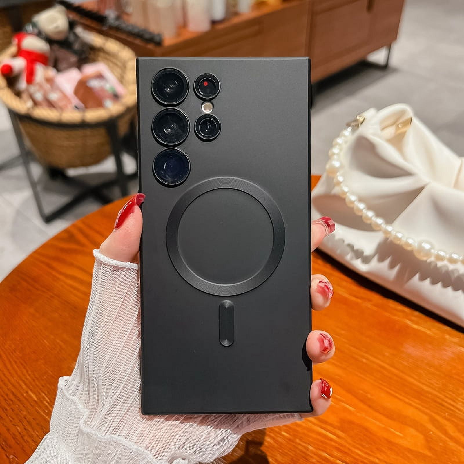 Luxury Wireless Charging Magsafe Case For Samsung Galaxy S24 S23 S22 S21 S20 Ultra FE Plus Note ...