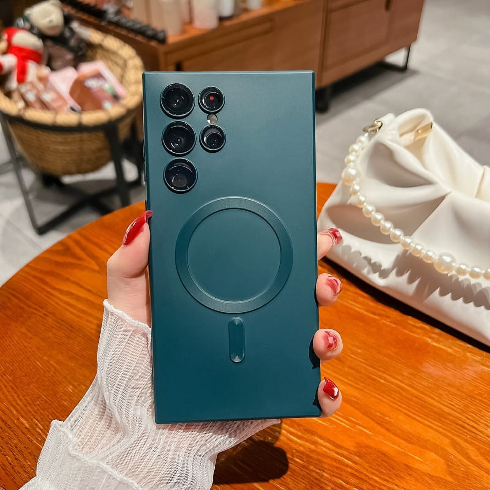 Luxury Wireless Charging Magsafe Case For Samsung Galaxy S24 S23 S22 S21 S20 Ultra FE Plus Note ...