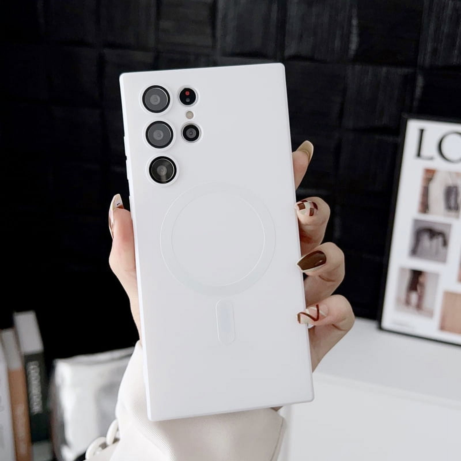 Luxury Wireless Charging Magsafe Case For Samsung Galaxy S24 S23 S22 S21 S20 Ultra FE Plus Note ...