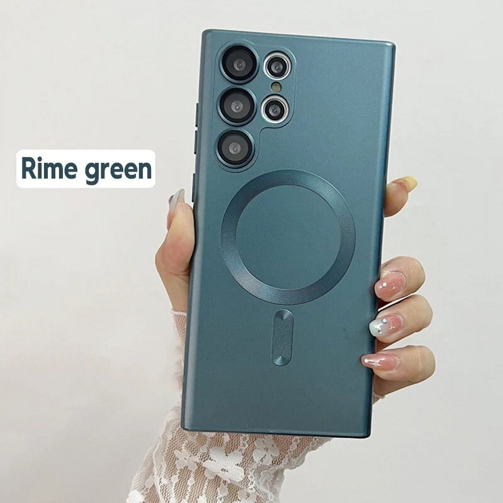 Luxury Wireless Charging Magsafe Magnetic Case For Samsung Galaxy S21 S22 S23 Fe S24 Ultra Matte ...