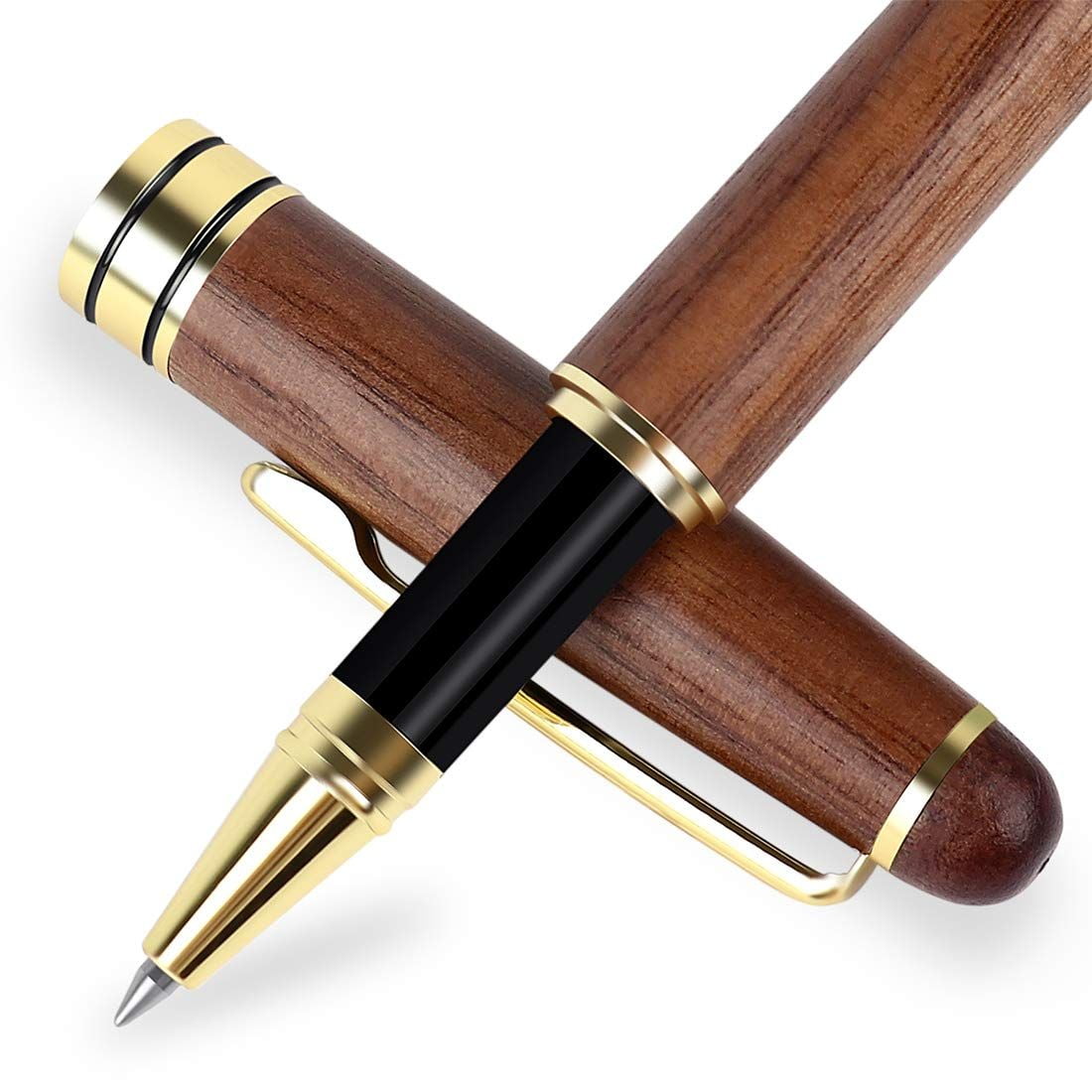 Luxury Wood Ballpoint Pen Writing Set,Walnut-Elegant Fancy Nice Gift ...