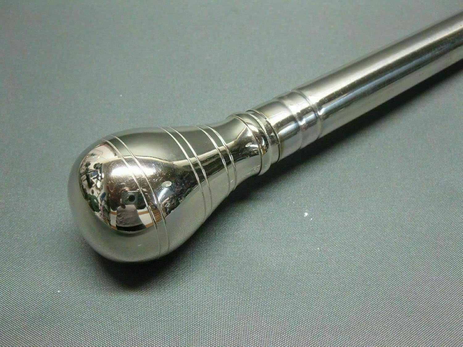 Luxury Working Noble Stainless Steel Walking Stick Cane Brass Baloon ...