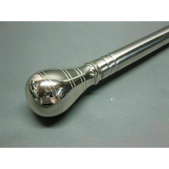 Luxury Working Noble Stainless Steel Walking Stick Cane Brass Baloon ...