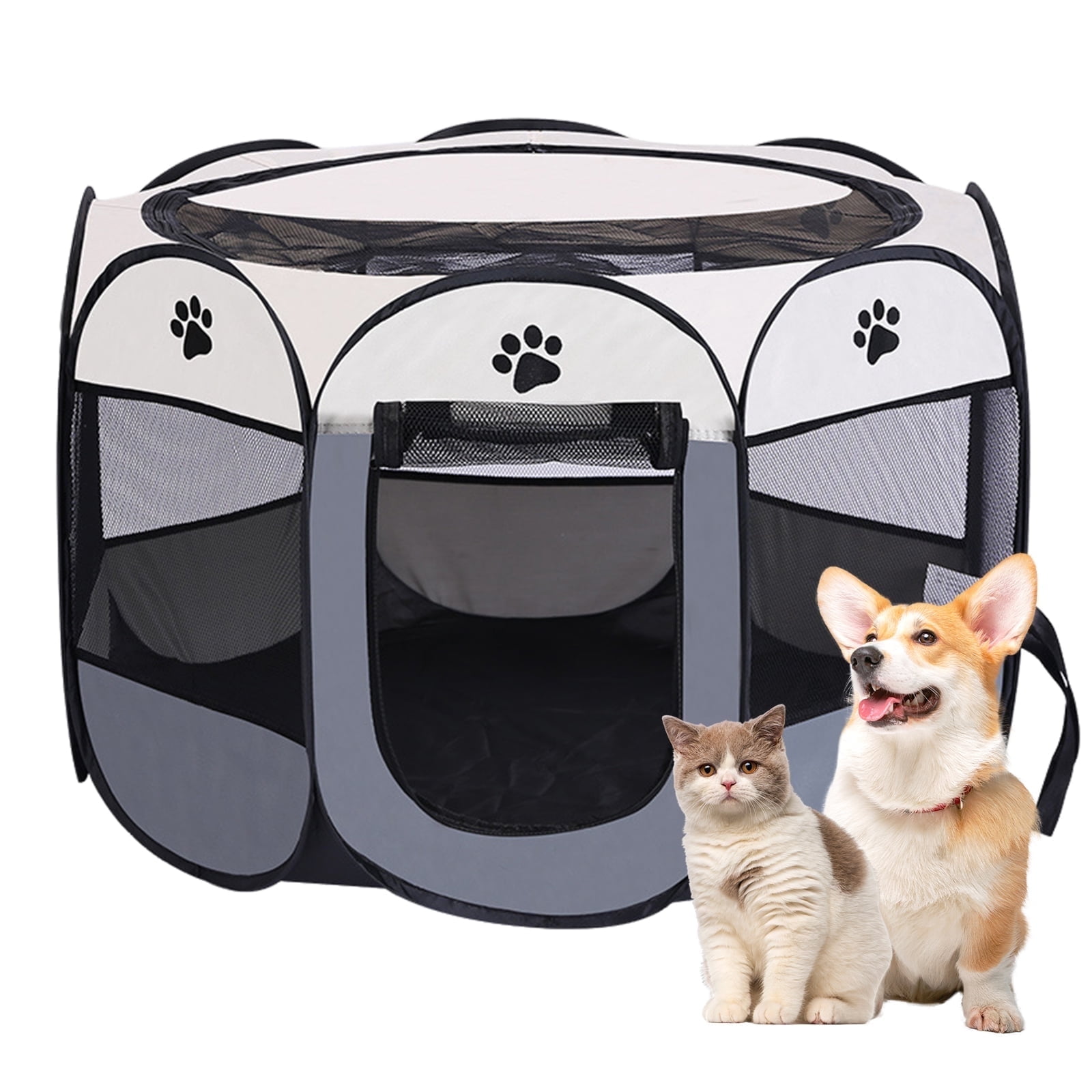 Luxvie Large Pet Playpen Cat Playpen Dog Playpen Indooor Cat Cage Dog ...