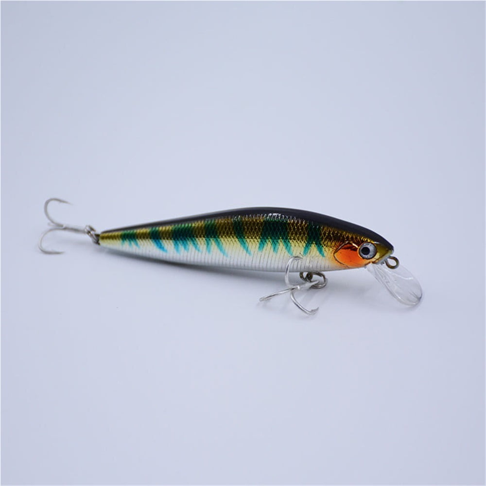 Luya Bait Freshwater Fishing Gear Far Silver Fish White Stripe Dead Fly ...