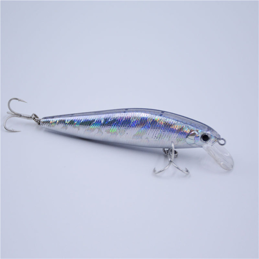 Luya Bait Freshwater Fishing Gear Far Silver Fish White Stripe Dead Fly ...
