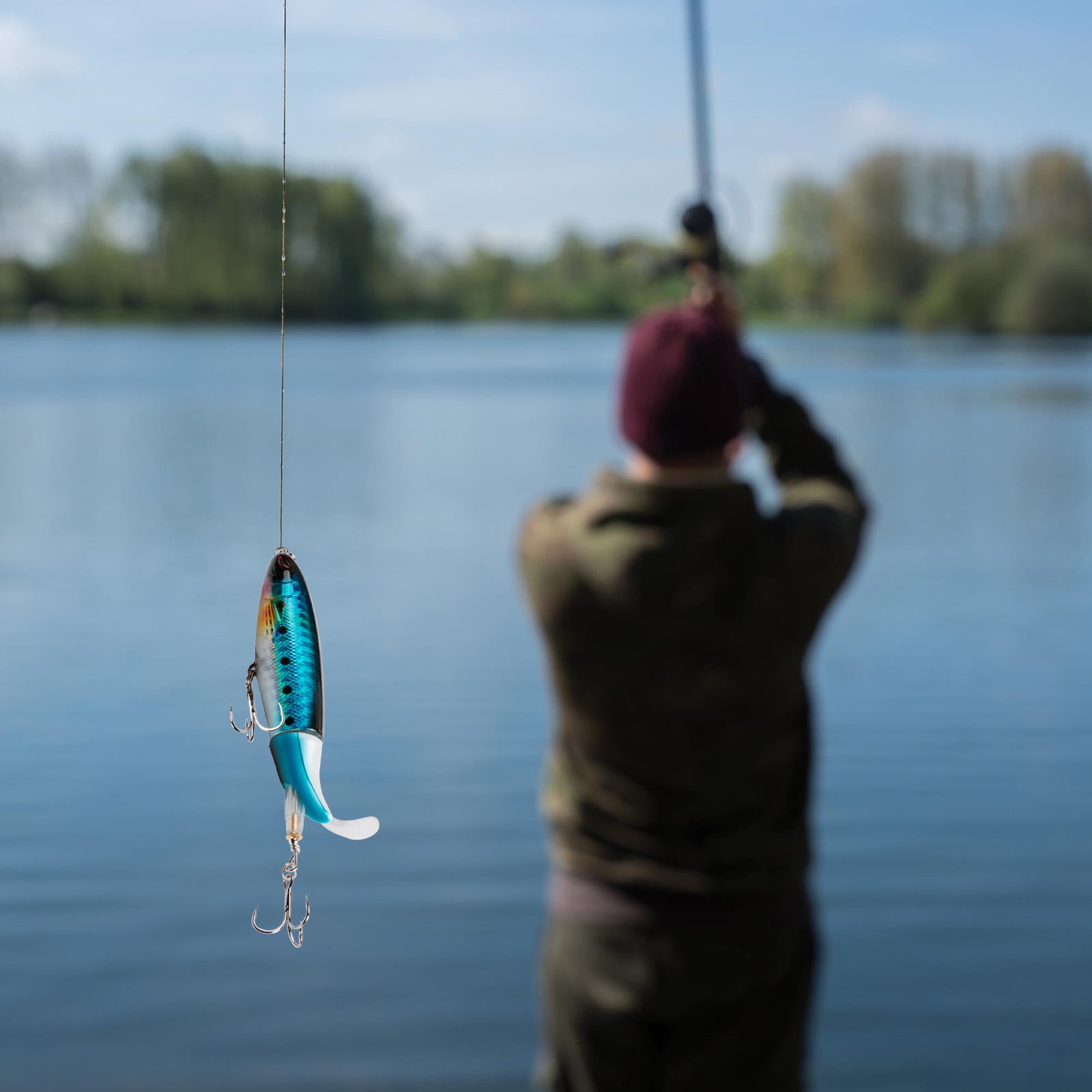 Luya Propeller Tractor Hard Floating Water Pencil Luya VIB Hook Perfection Shaky Head Angler Aid ...