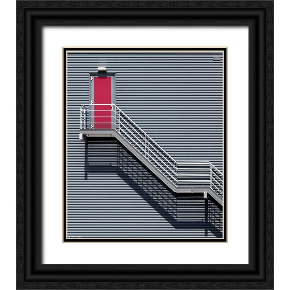 Luycx, Theo 12x14 Black Ornate Wood Framed with Double Matting Museum ...