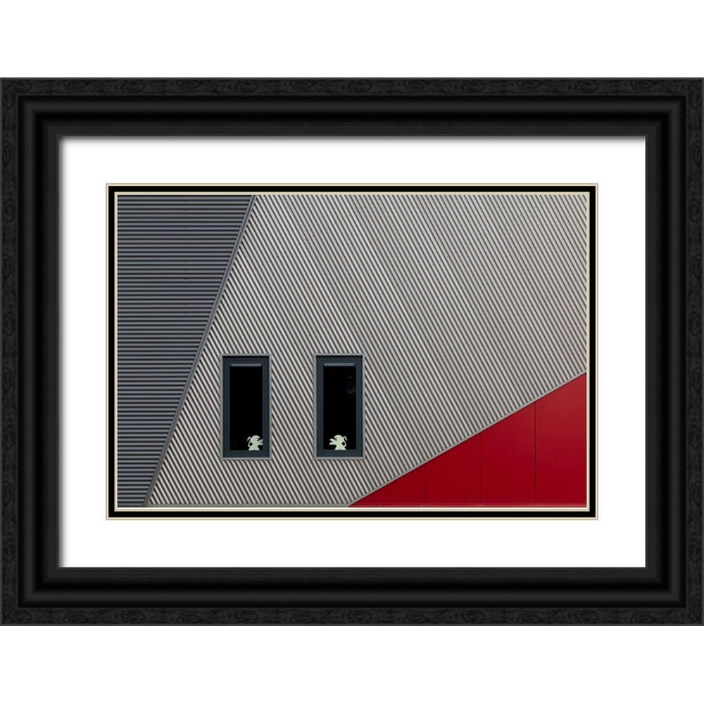 Luycx, Theo 24x17 Black Ornate Wood Framed with Double Matting Museum ...