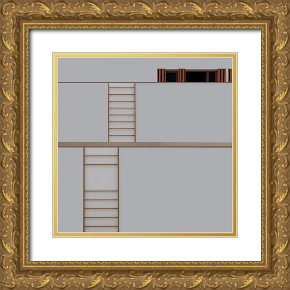 Luycx, Theo 26x26 Gold Ornate Wood Framed with Double Matting Museum ...