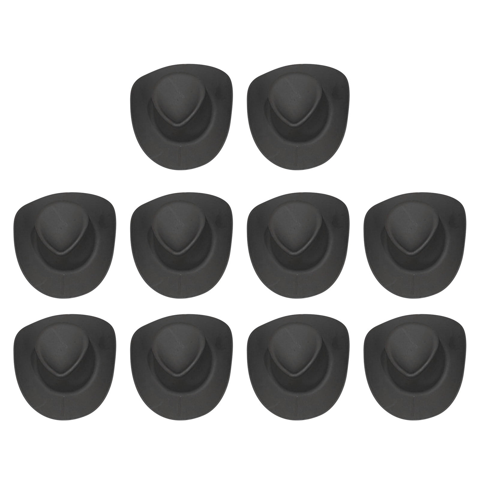Luysn 10Pcs Mini Cowboy Hat,Plastic Miniature Western Cowgirl Hat for ...