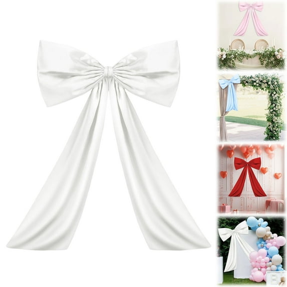 Luysn Oversized Bow Decorations, Large Party Bows for Wedding Backdrops ...