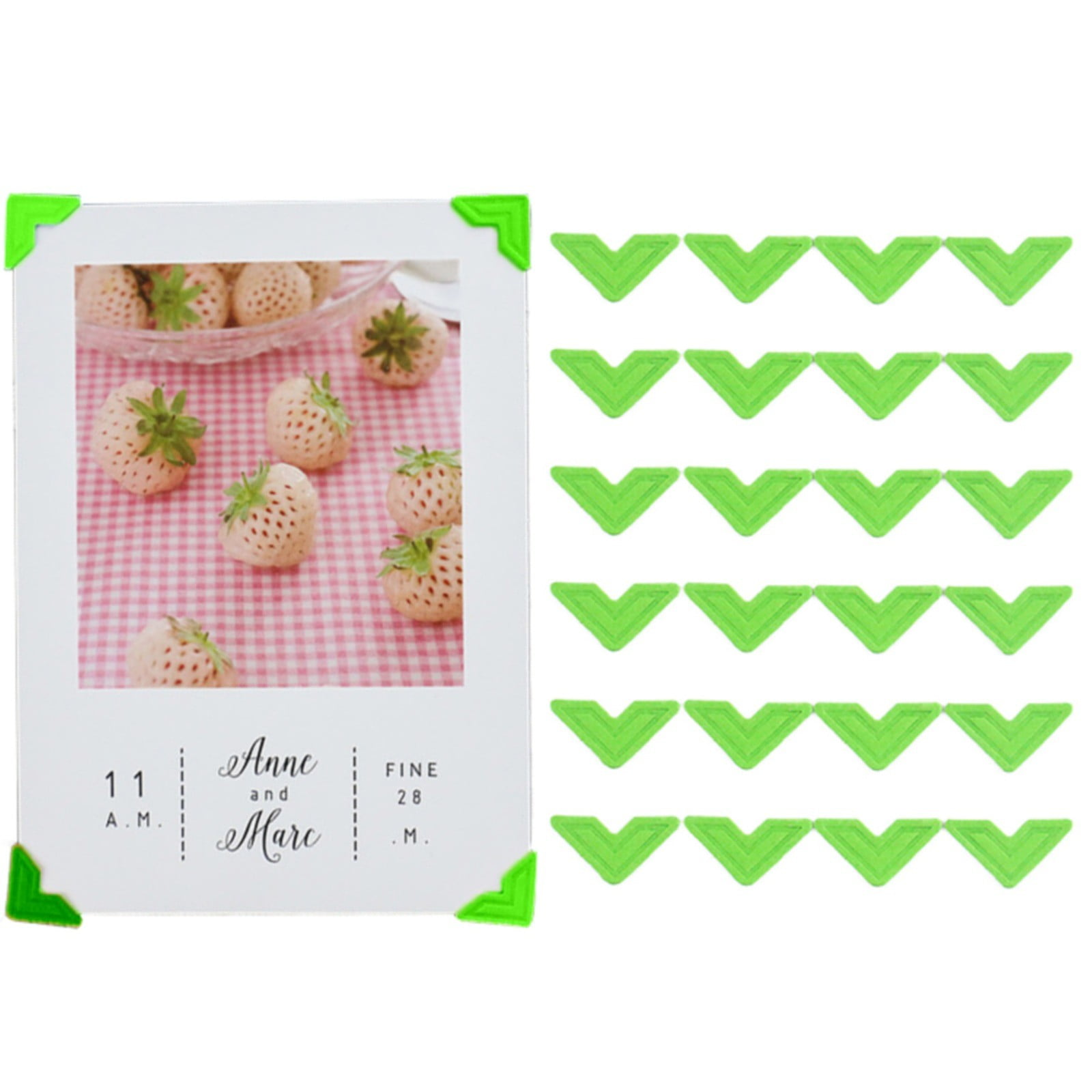 Luysn Photo Corners, Self-Adhesive Mounting for Wedding Scrapbook ...