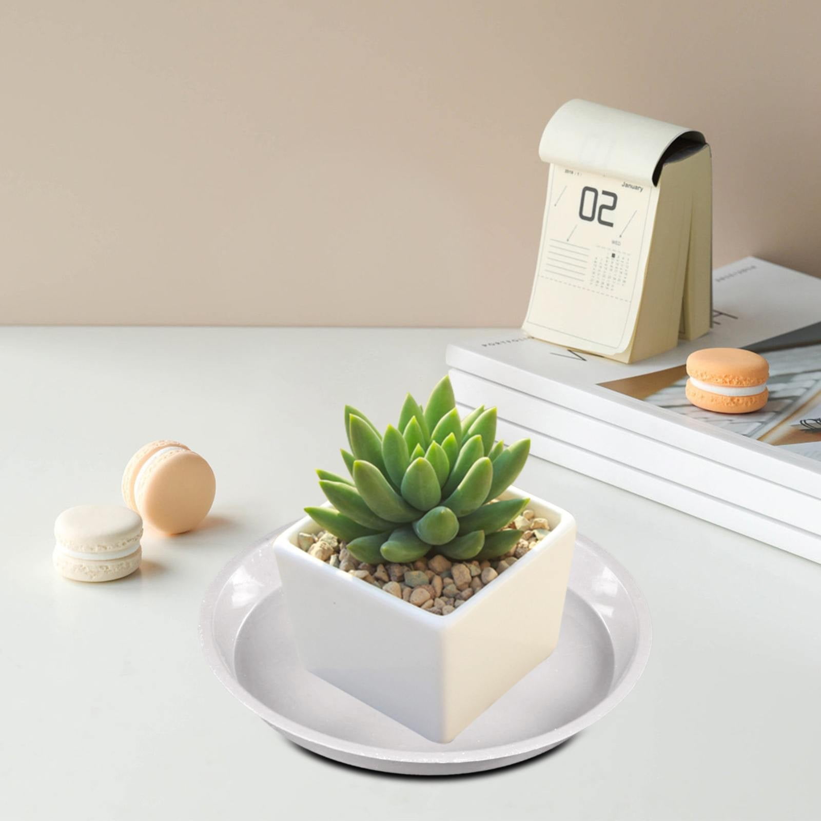 Luysn Plant Saucer Tray,Heavy Duty Plastic Pot Plant Drip Trays Saucers ...