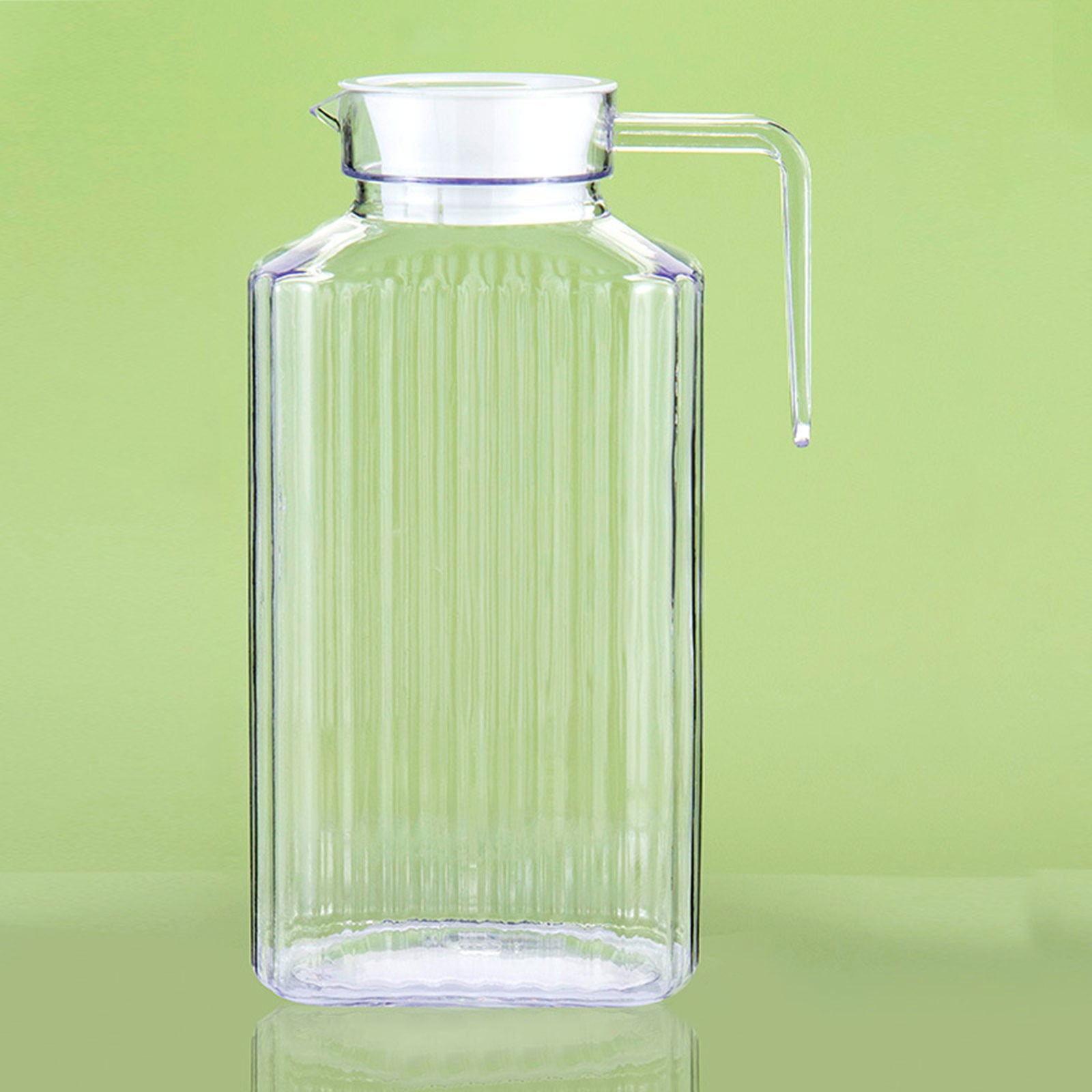 Luysn Plastic Pitcher with Lid Clear Acrylic Pitchers Shatter Proof ...