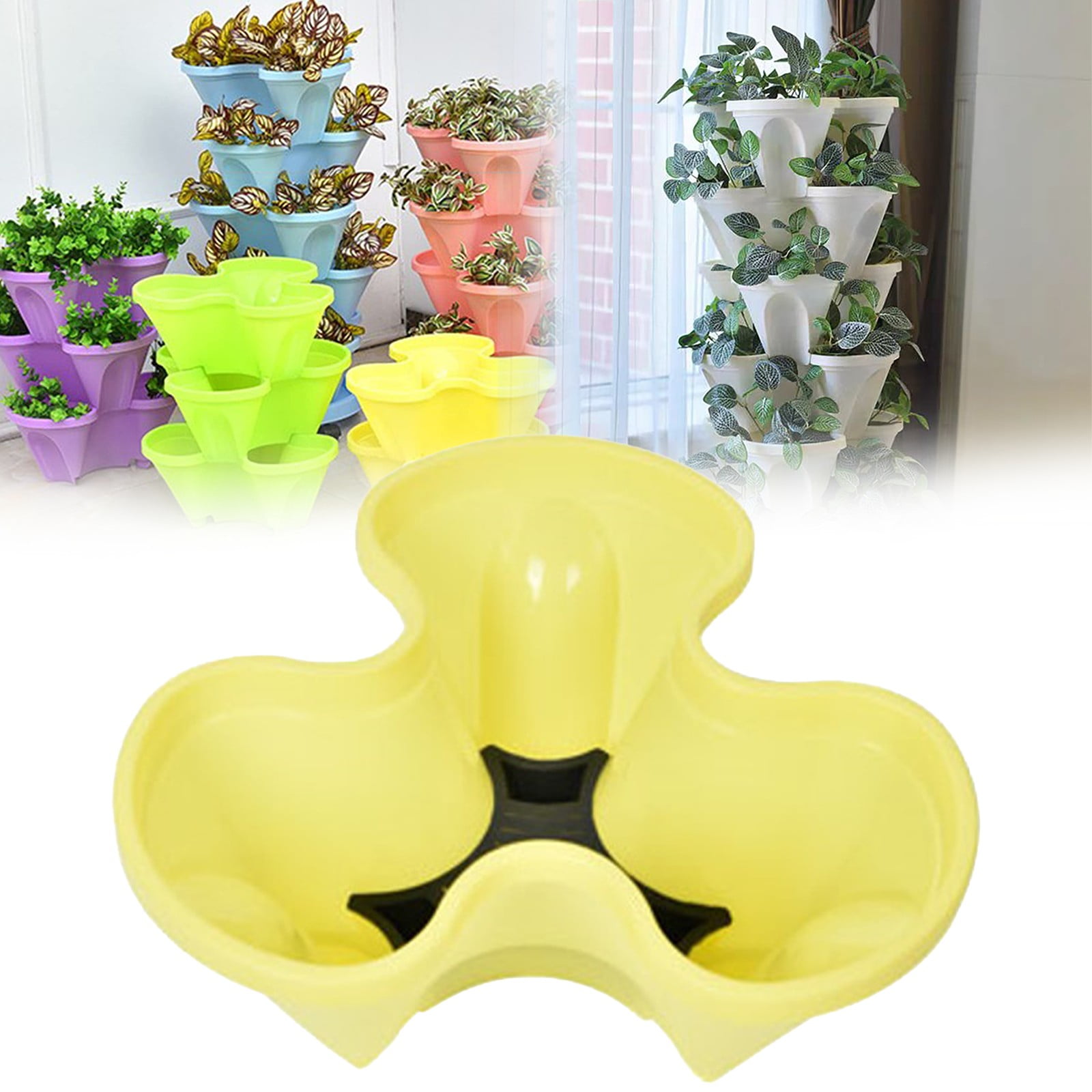 Luysn Stackable Three-Dimensional Multi-Layer Vegetable Planting Basin ...