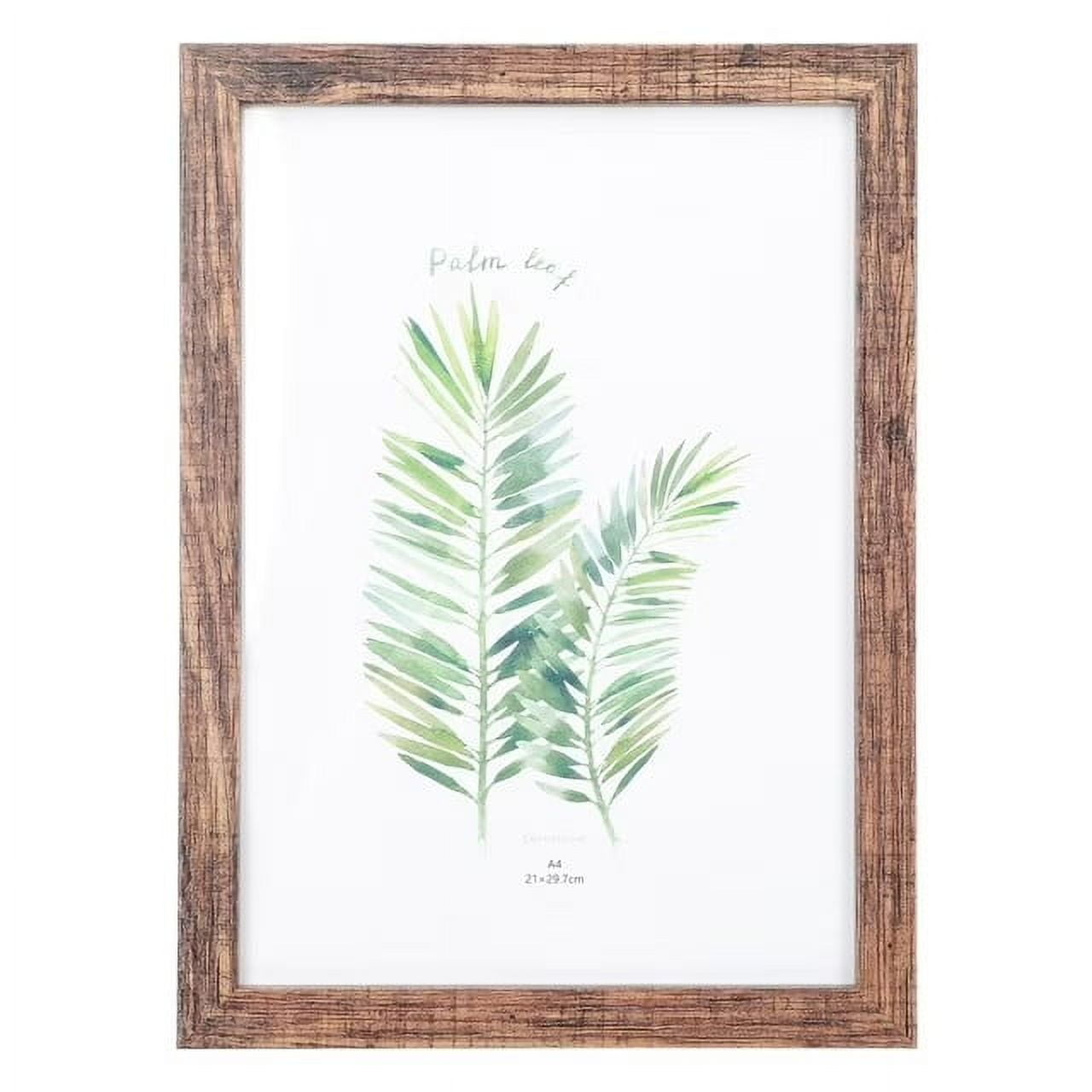 Luysn Wooden Picture Frame,Display with Mat Wall Gallery Photo Frames ...