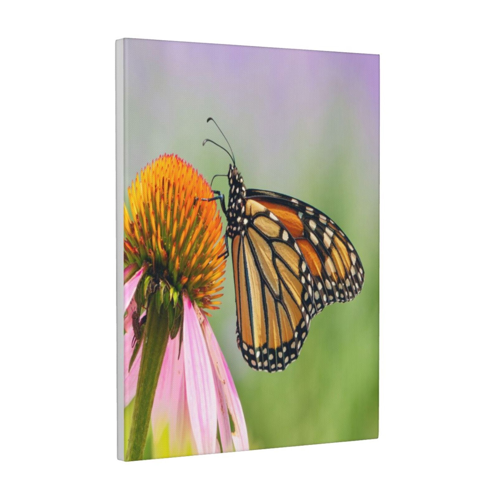 Luyuia A monarch butterfly Print Canvas Wall Art - Waterproof HD Print ...