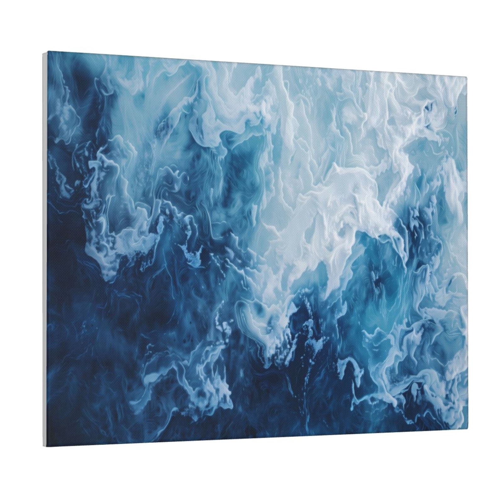Luyuia Abstract Ocean Waves Print Canvas Wall Art Print Paintings ...