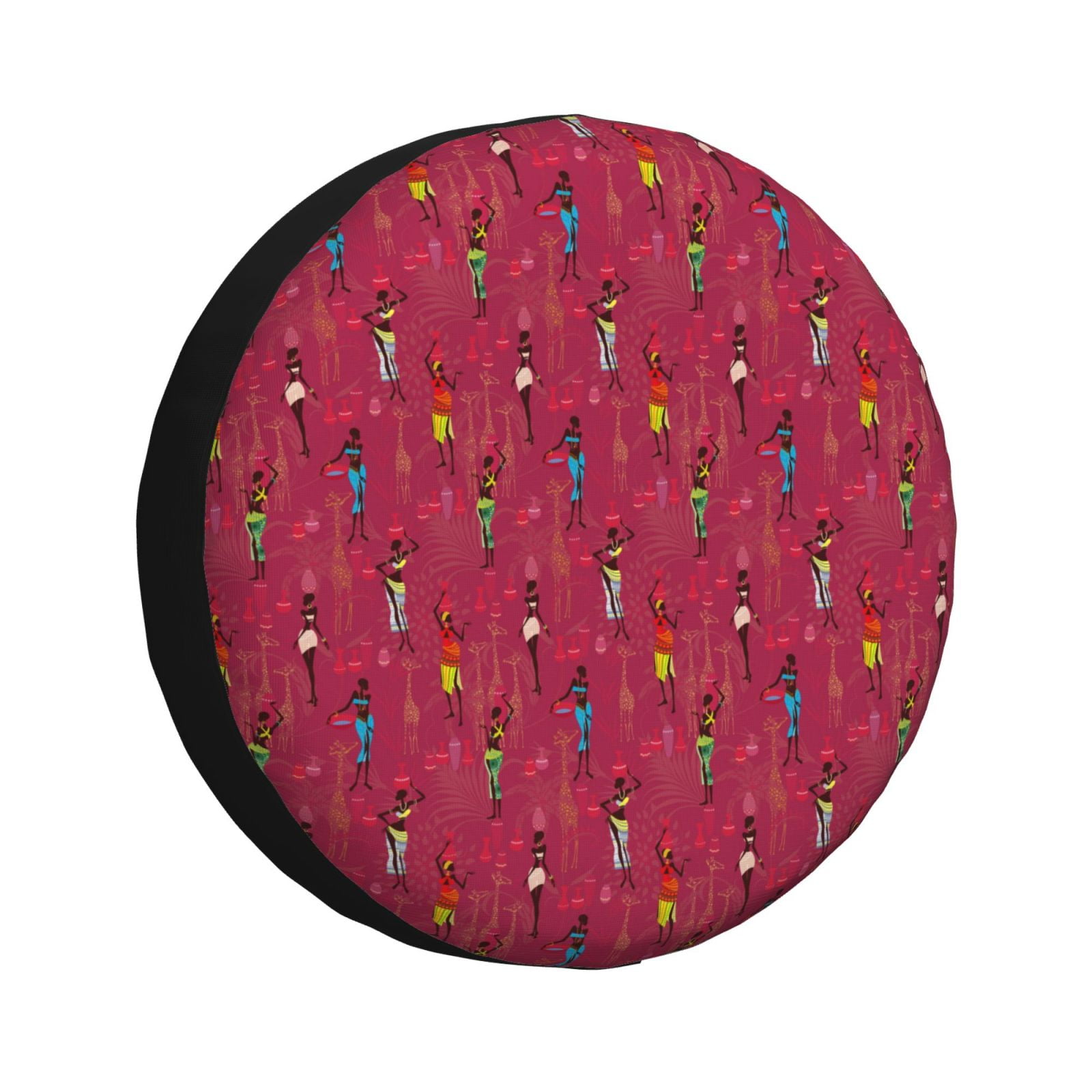 Luyuia African Women Bearing Clay Pots Print Waterproof Leather Tire ...