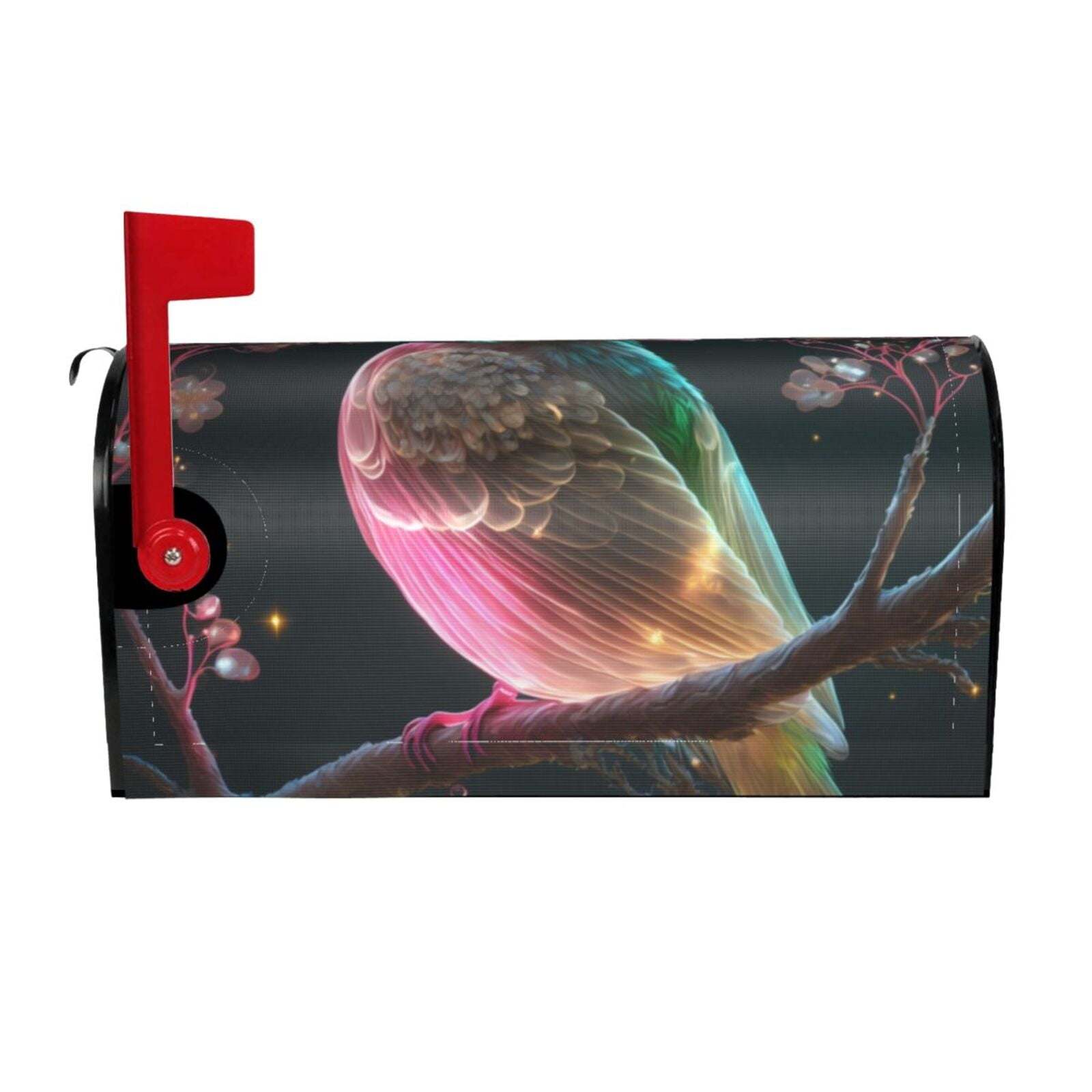 Luyuia Bird5 Print Magnetic Winter Mailbox Cover, Decorative Christmas ...