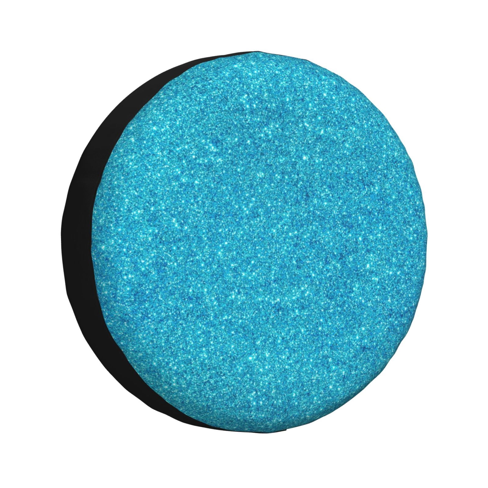 Luyuia Blue Glitter Print Waterproof Leather Tire Cover, Durable Wheel ...