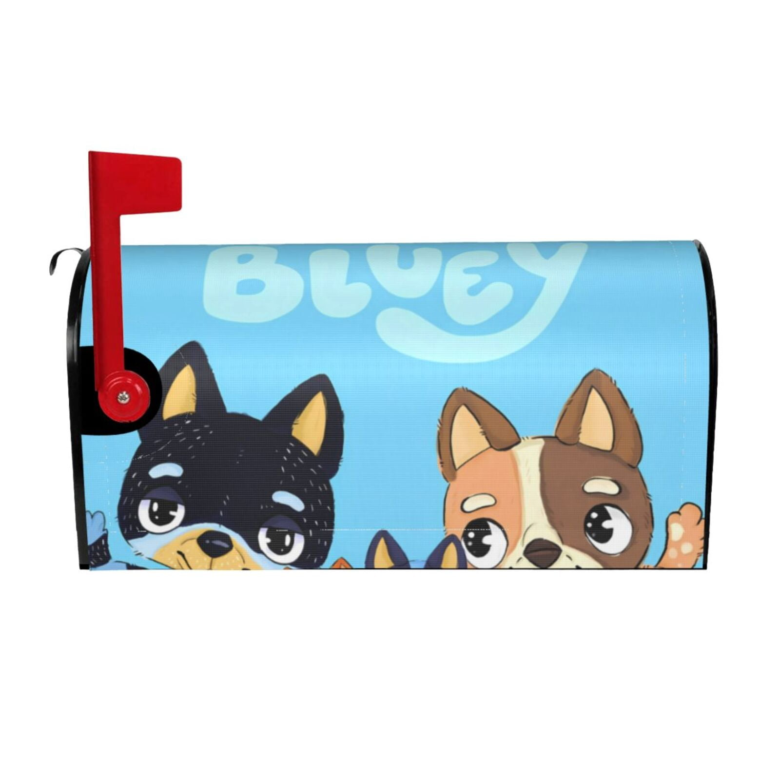 Luyuia Bluey Print Magnetic Winter Mailbox Cover, Decorative Christmas ...