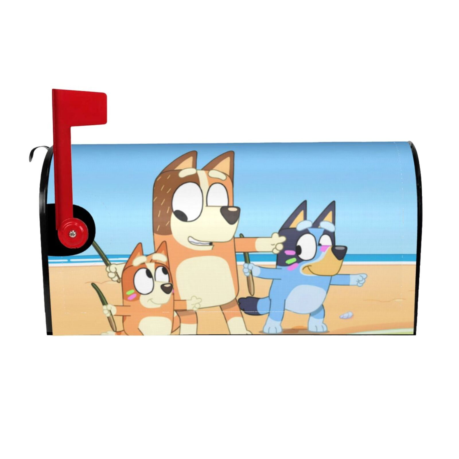 Luyuia Bluey Print Magnetic Winter Mailbox Cover, Decorative Christmas ...