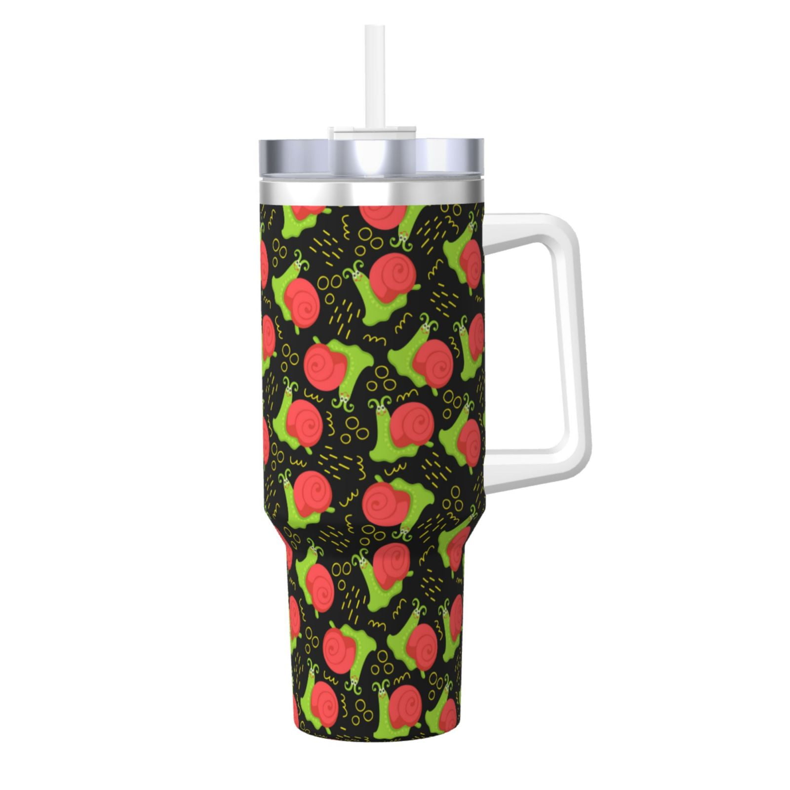 Luyuia Cartoon Snail Print Stainless Steel 40OZ Ice Bully Cup With ...
