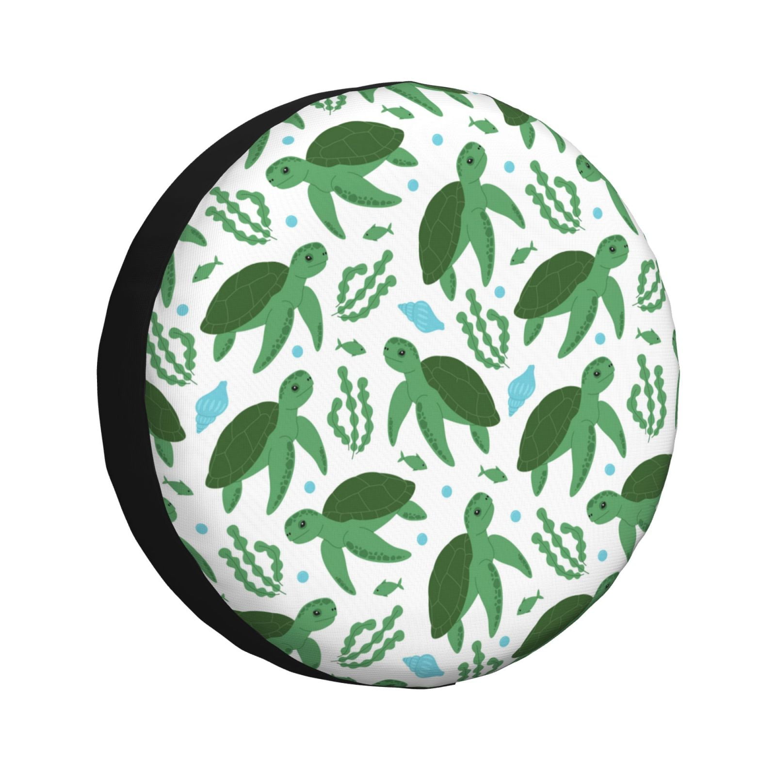 Luyuia Cartoon Turtle Print Waterproof Leather Tire Cover, Durable ...